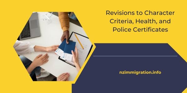 Revisions to Character Criteria, Health, and Police Certificates ...