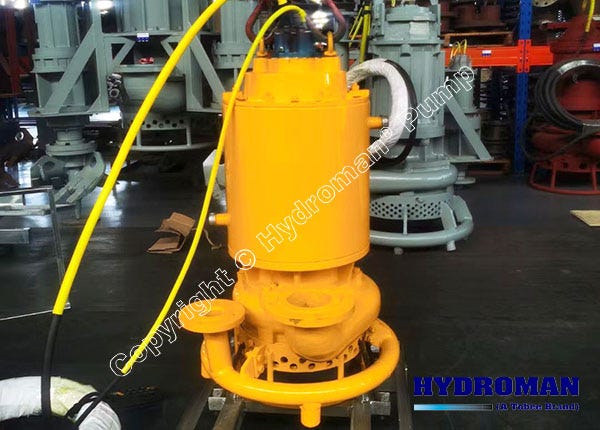 Hydroman® Submersible slurry pump with cooling water with jet ring ...