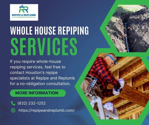 Expert Repiping and Replumbing Services in Houston — Transforming Your ...