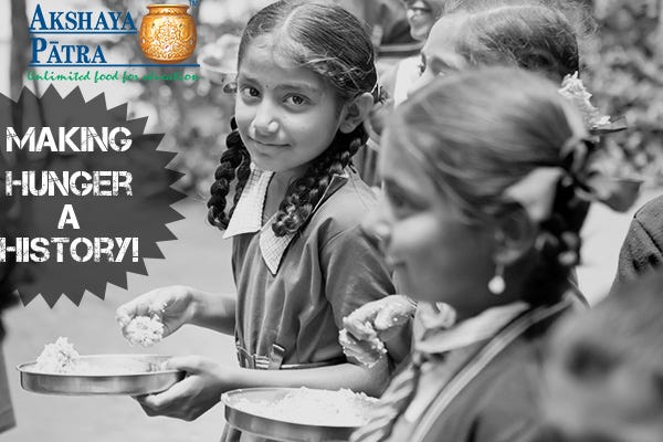 Eliminating Hunger is a Crucial Step for India | by Akshaya Patra | Medium