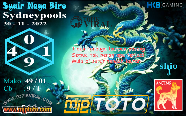 SYAIR NAGA BIRU SYDNEY MJP TOTO 30/11/2022 - mjptotoo - Medium