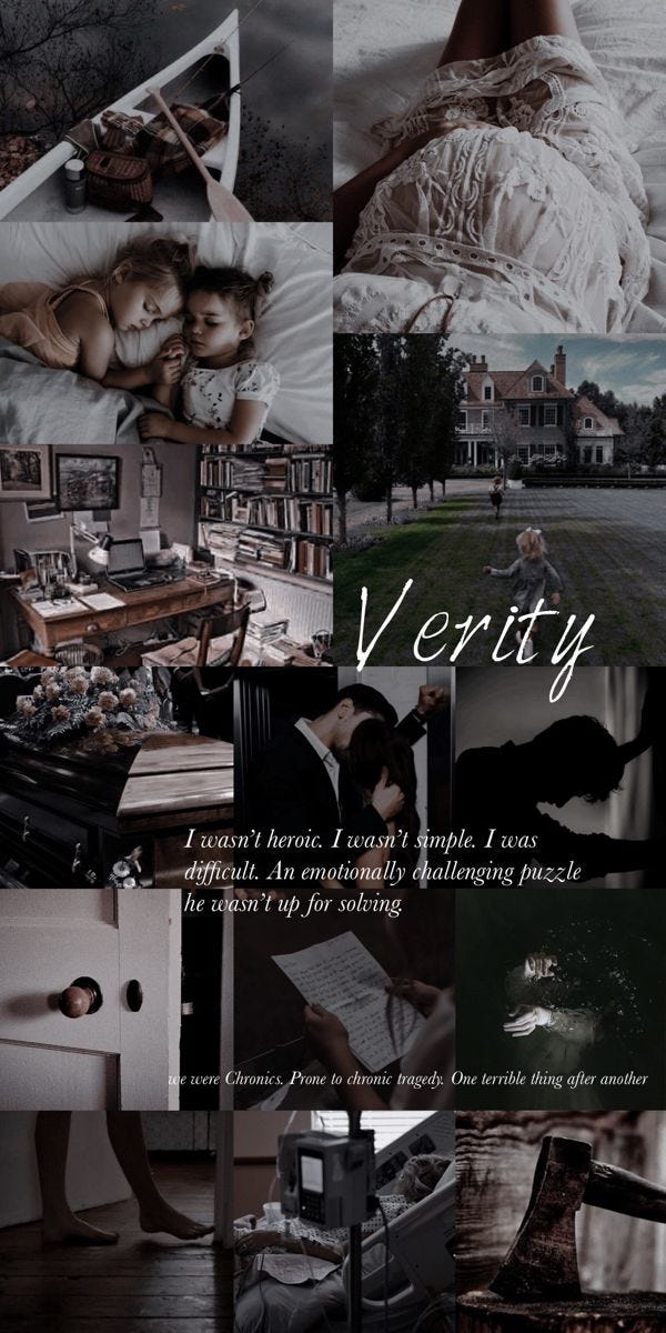 "Verity" is a psychological thriller and romantic suspense novel ...