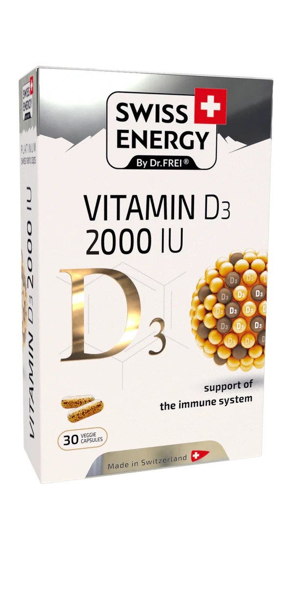 Unlocking the Power of Sunshine: SWISS ENERGY Vitamin D3 50 mcg (2000 ...