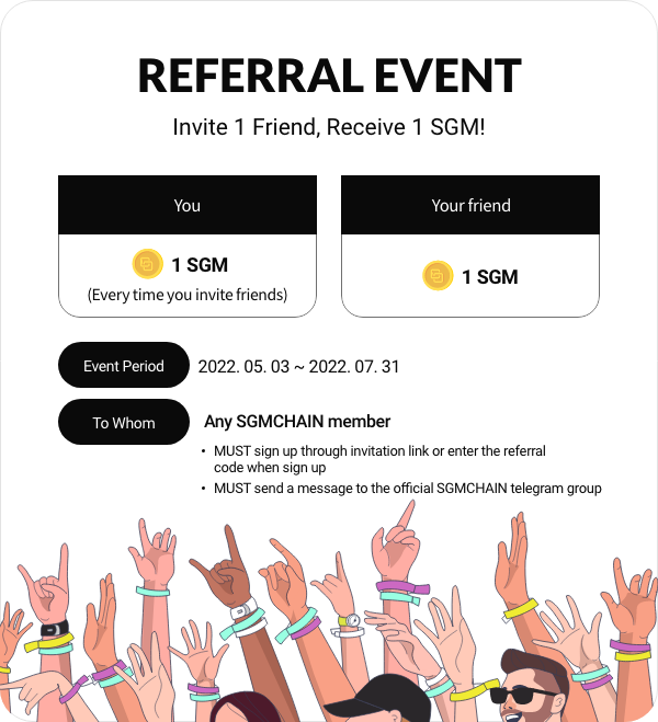 SGMCHAIN Referral Event - SGMCHAIN - Medium
