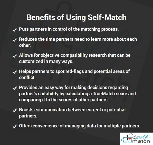 Benefits of Self-Match. Self-Match is an online application for… | by ...