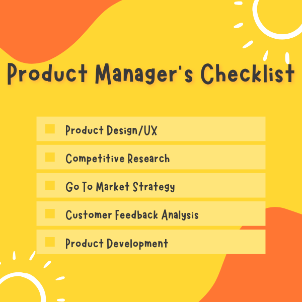 Product Manager’s Checklist. 15 things that product managers should ...