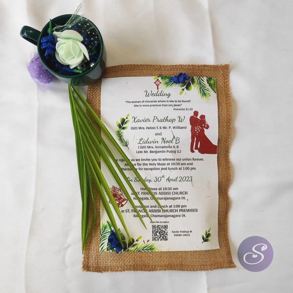 Eco-Friendly Wedding Cards Made from Plantable Seed Paper available in ...