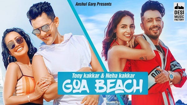 GOA BEACH Lyrics — Tony Kakkar & Neha Kakkar | by Mayank Katke | Medium