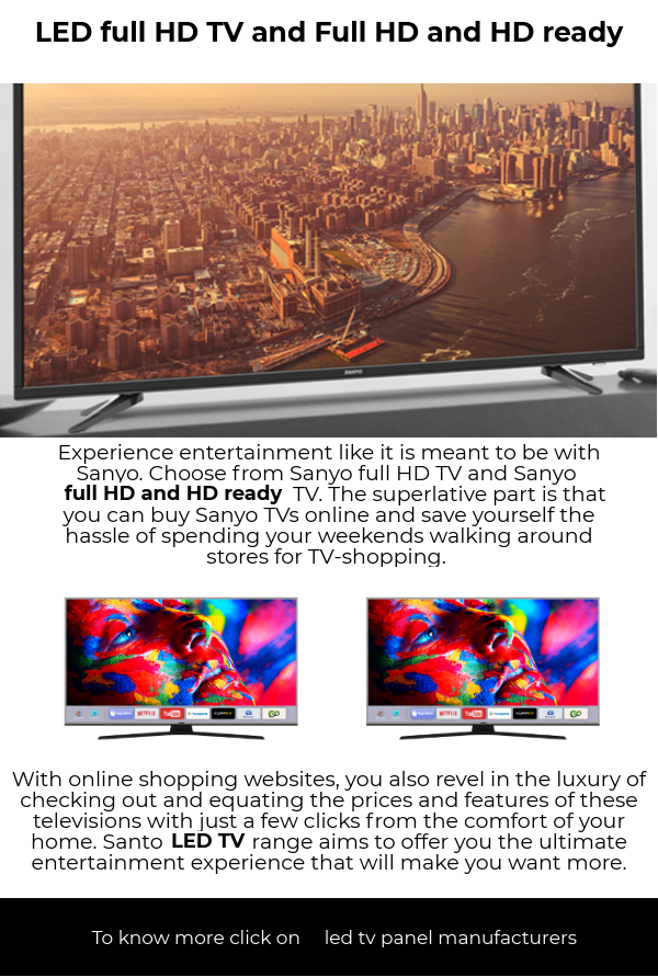 LED full HD TV and Full HD and HD ready | by Full HD LED Smart Tv | Medium