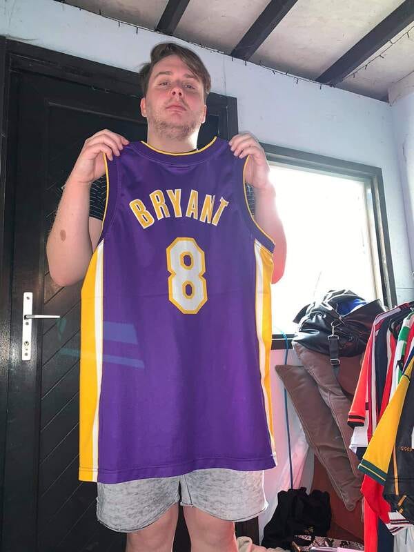My Kobe Jersey. Purple and gold. Logo stitched… | by Alex Dunne | Medium