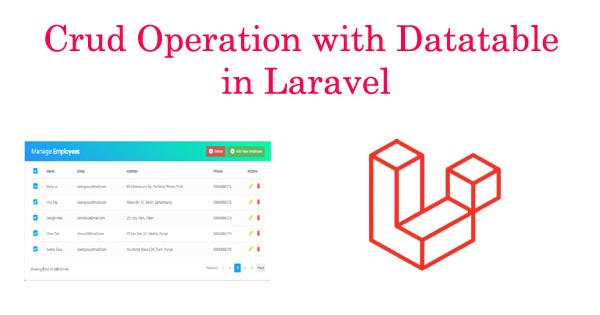 Crud Operation with Datatable in Laravel | by Amit Kumar | Medium