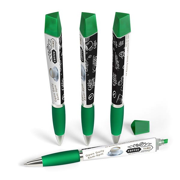 Square Click Action Grip Pen | Fullcolorlogopens.com ...