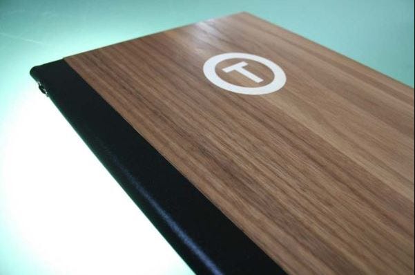Bespoke Menus | Wooden Menu Covers By Treadstone Menus - Demark - Medium