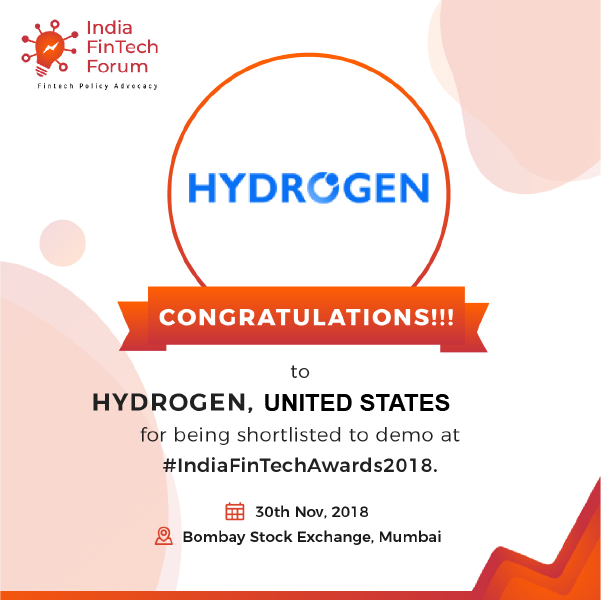 Hydrogen A Finalist For India FinTech Awards! | by Hydrogen | Hydrogen ...
