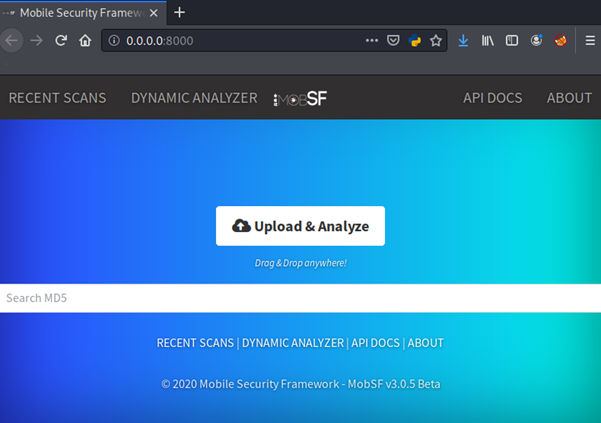 Setting up Mobile Static Code Analysis platform using Docker and MobSF ...