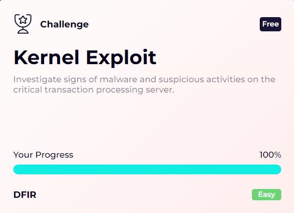 [LetsDefend Write-up] Kernel Exploit | by Chicken0248 | Medium