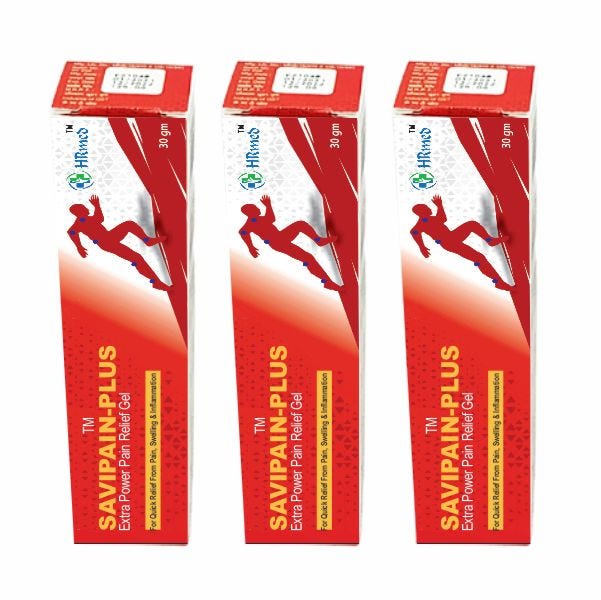 Savipain-Plus Power Pain Relief Gel 30gm (Pack Of 3) - Hrmedproductsllp ...