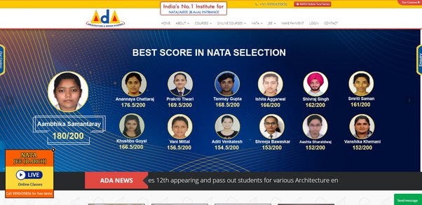 ADA Classes. What is the best NATA coaching centre… | by Adaclasses ...