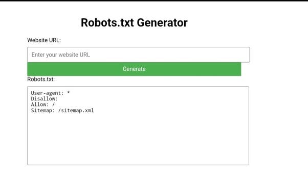 Robots.txt Generator: Simplifying Website Indexing and Crawling” | by Amit Mandal | Medium