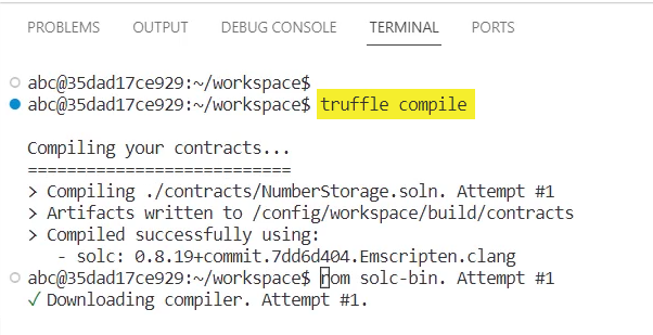 Lab 4: Hello World Contract development with Truffle, VSCode and Ganache | by web3author ...