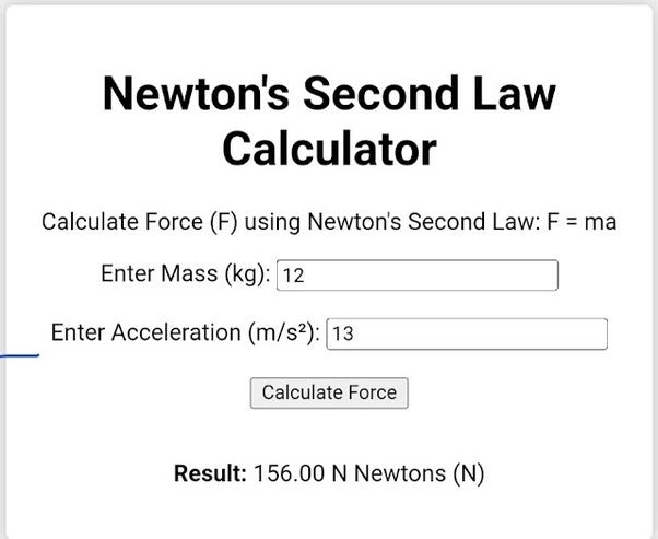 Newton’s Law Calculator: A Comprehensive Tool for Physics Enthusiasts ...