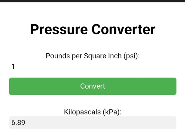Pressure Converter: Easily Convert Between psi and kPa | by Amit Mandal ...