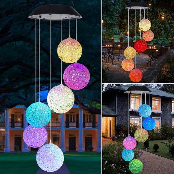 Solar Powered LED Wind Chimes. Solar Powered LED Wind Chimes | by ...
