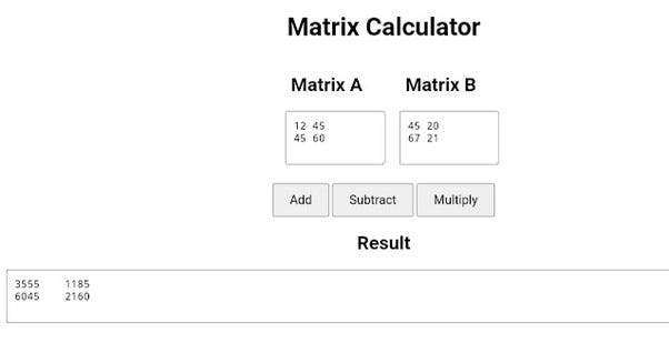 Building a Matrix Calculator: A Web-Based Tool for Mathematical ...