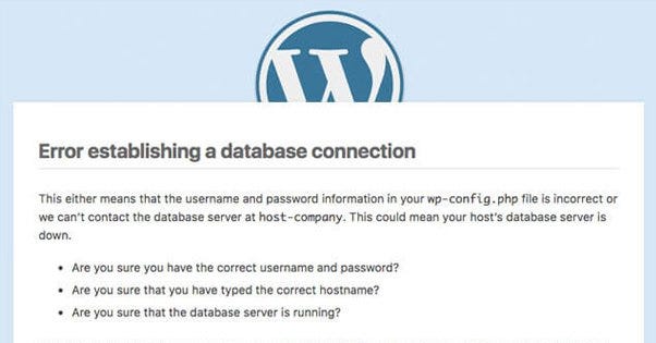 How to Fix the Error Establishing a Database Connection in WordPress ...