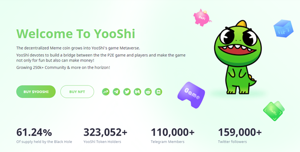 Meme + Gamefi 프로젝트 Yooshi 공유 이벤트. 10월 대세 Meme + Gamefi 프로젝트 Yooshi ...