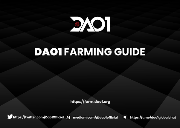 Guide: How to Farm DAO1 Tokens. What you will need: | by DAO1 | Medium