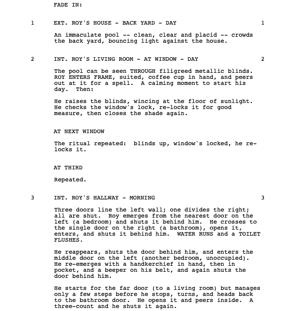 Page One: “Matchstick Men” (2003) - Go Into The Story