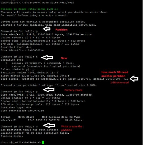 Partition create - Always learning - Medium