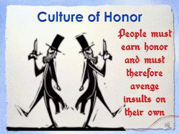 Honor Culture Sucks. I should not bother with this, because… | by Matt ...