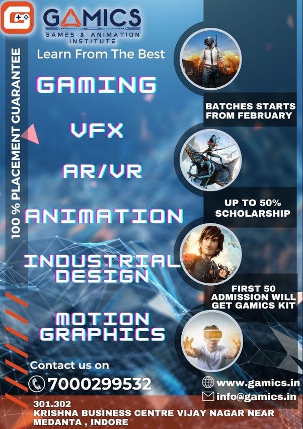 Best Animation Classes in Indore Gamics Institute - Gamics Institute ...