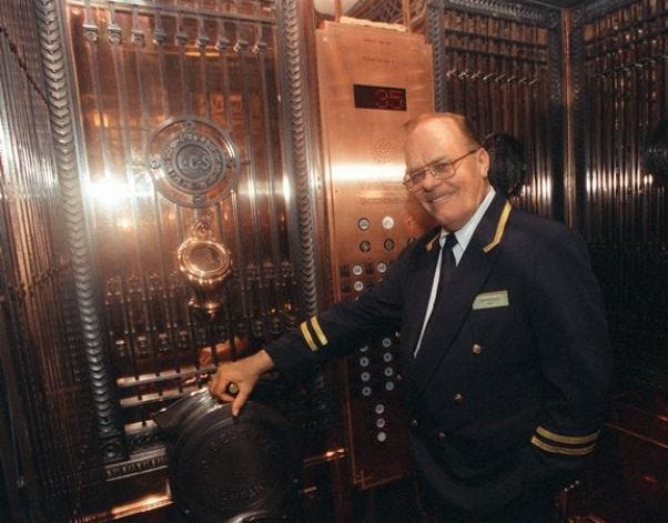 Up, Please. When I think of elevator operators, I… | by Kim Bellard ...