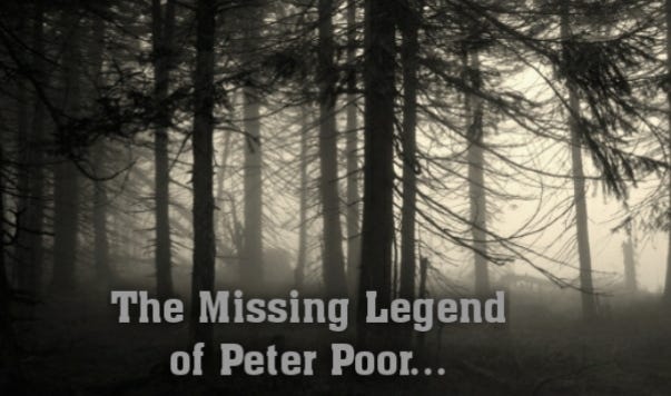 The Curious Legend of Peter Poor. Welcome readers, to the first edition ...
