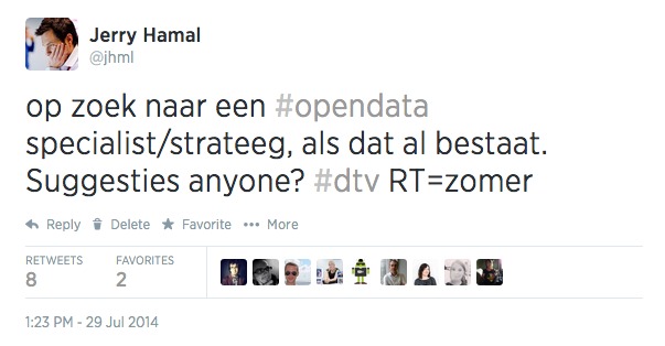 Open data specialisten. #twitterwerkt blablabla. | by Jerry Hamal | Medium