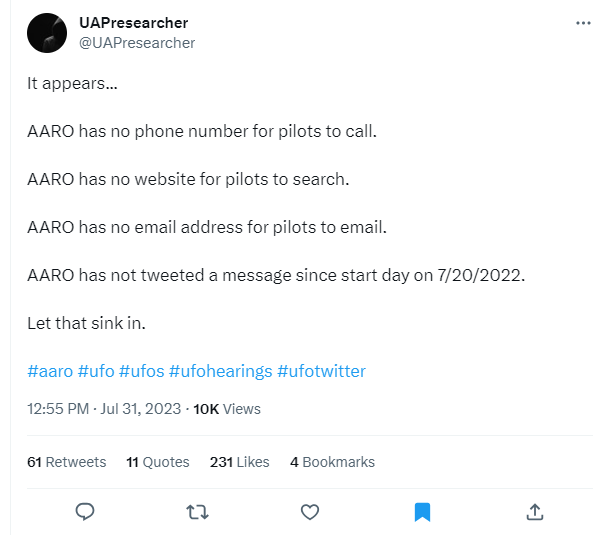 DoD’s AARO is the real psyop - Richard Geldreich, Jr. - Medium