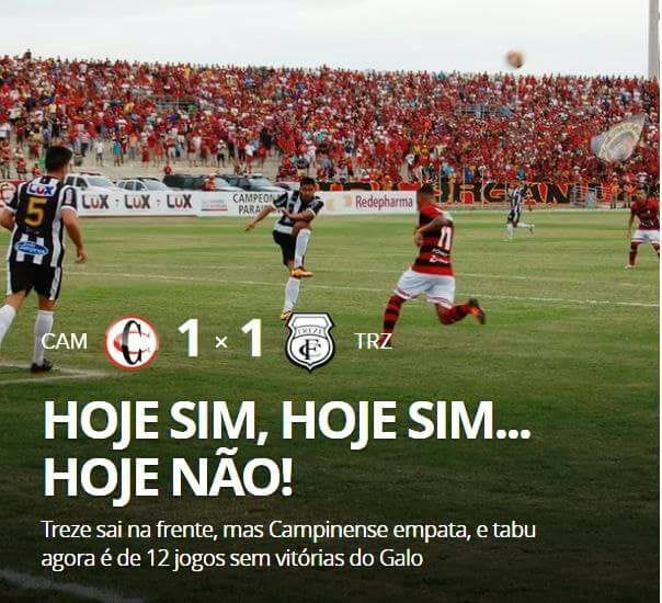 Resenha Campeonato Paraibano 2016 — Campinense x Treze | by João Arthur Brunet | Medium