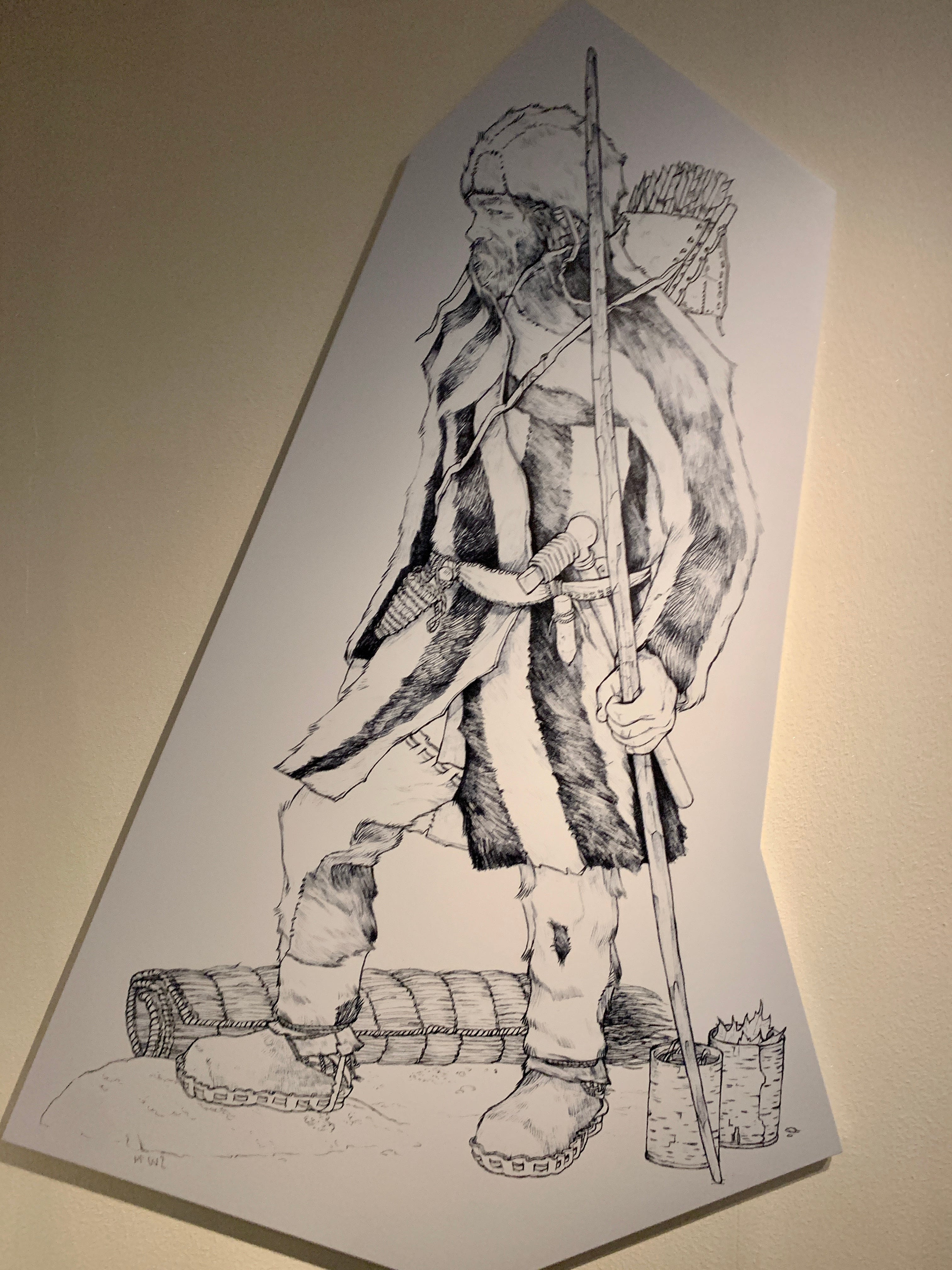 Otzi The Iceman Drawing