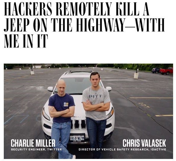 ‘Jeep Hackers’ Cybersecurity Solutions are Smart, but Don’t Address In ...