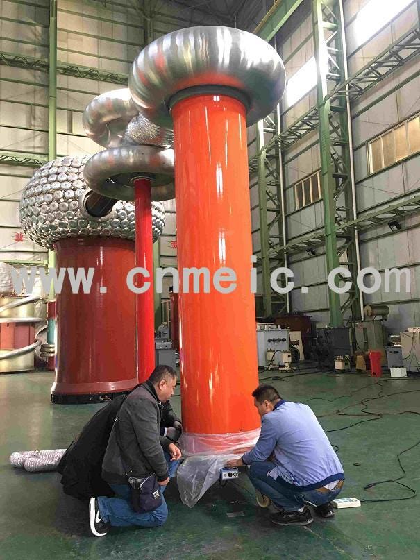 SF6 reference Capacitor — 400kV 50pF compressed gas standard capacitor ...