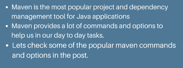Maven Commands.. # mvn clean | by Gajananshiradhonkar | Medium