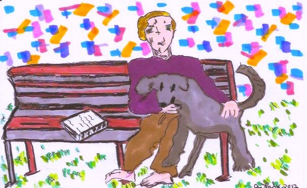 Dog Trapeze Poem. The dog spills coffee onto the blank… | by annie fahy ...