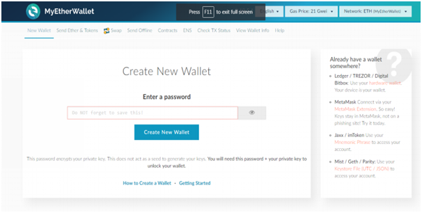 How to Generate MyEther Wallet. Step 1: Go to… | by Sanjay Sidharthan ...