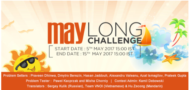 May Long Contest Editorial. CHEFROUT | by codedecode0111 | Medium