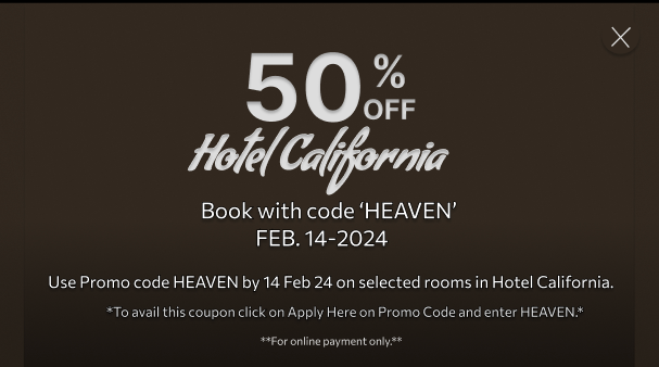 Designing the Hotel California Booking Page and Coupon Modal. | by ...