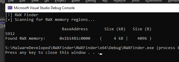 Found Read Write Execute Memory Regions | by S12 - 0x12Dark Development | Medium