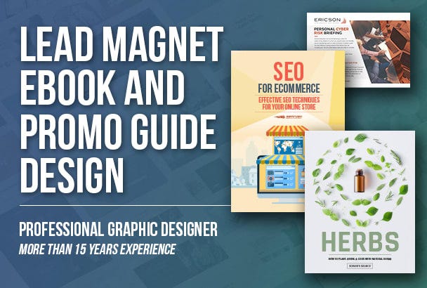 Top 10! I will design a professional PDF lead magnet or ebook for $290 ...